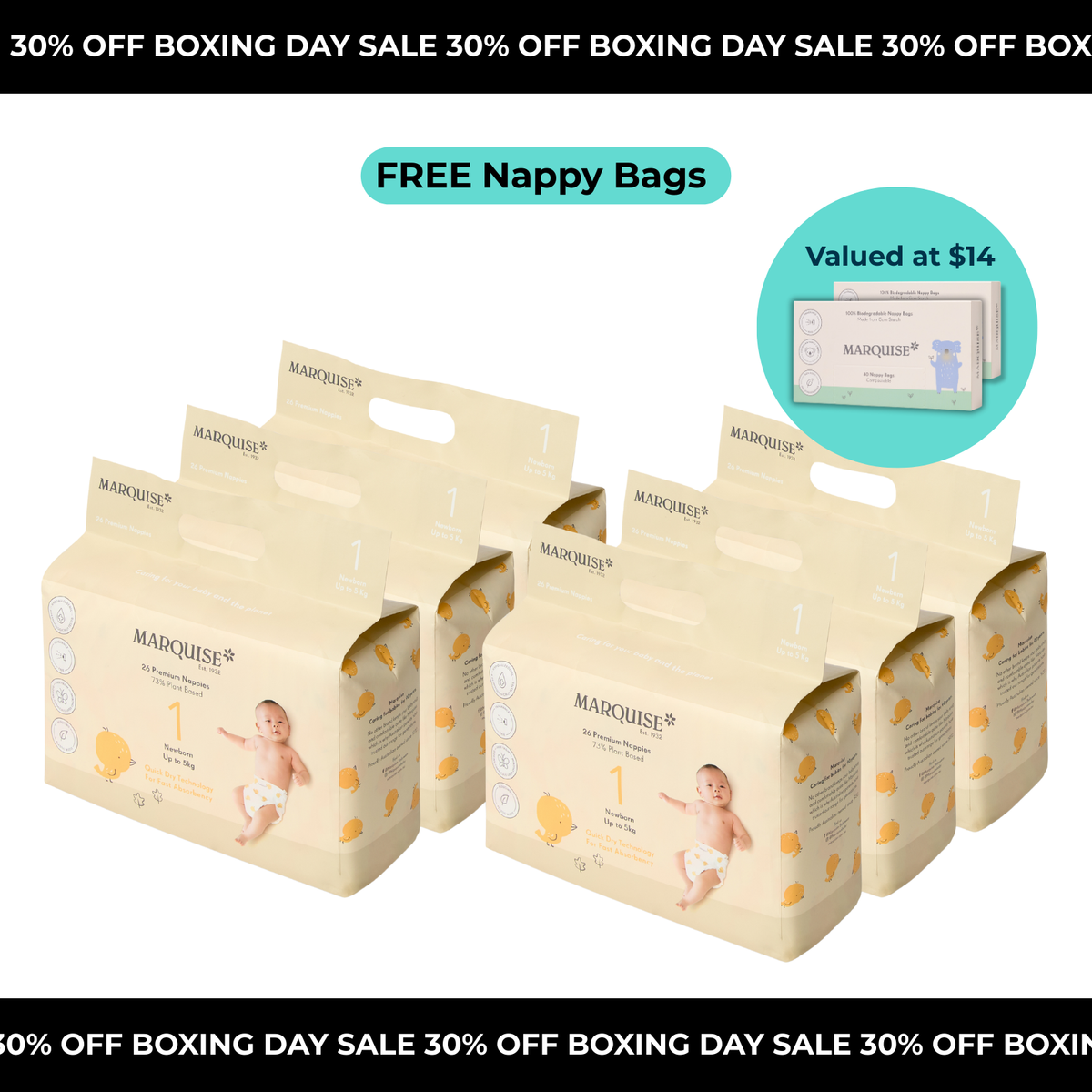 Nappies | Newborn Nappies & Baby Nappies | Maquise – Marquise