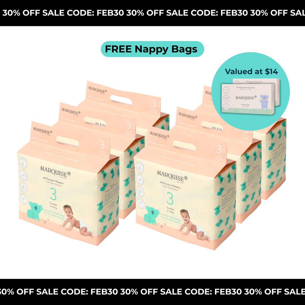 Nappies | Newborn Nappies & Baby Nappies | Maquise – Marquise