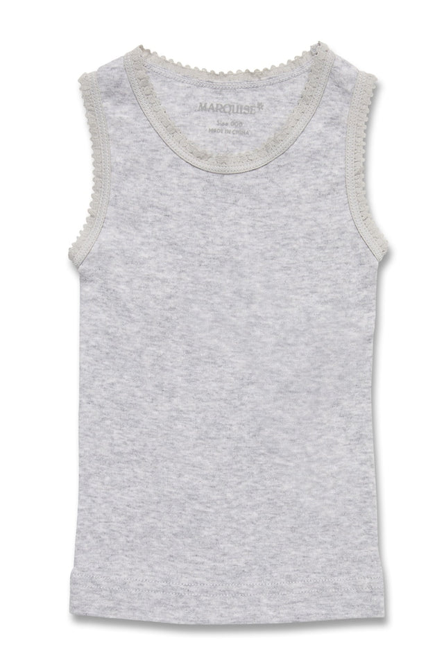 Baby Lace Trim Singlet - Grey – Marquise